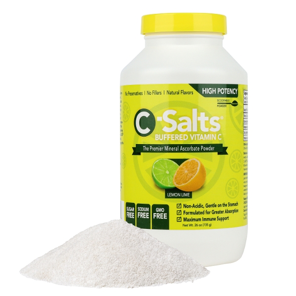 C-SALTS™ Lemon Lime Buffered Vitamin C Powder (26oz)