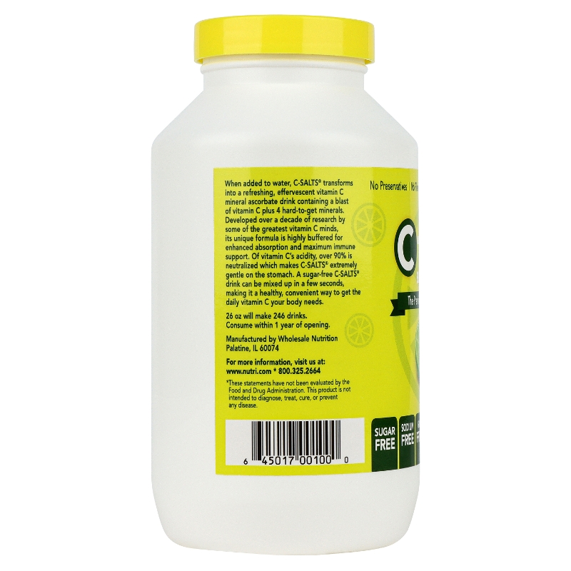 C-SALTS™ Lemon Lime Buffered Vitamin C Powder (26oz)