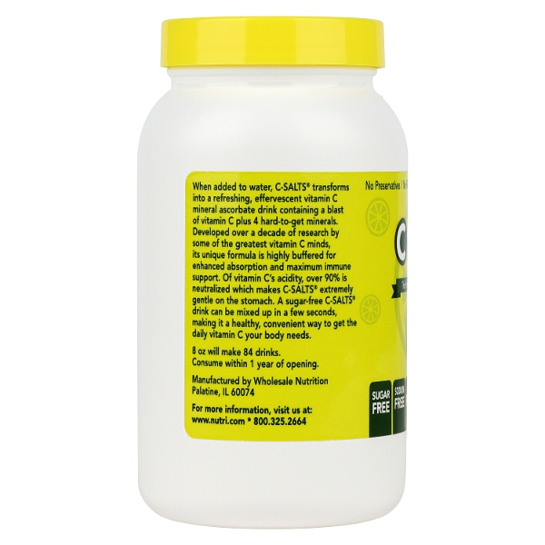 C-SALTS Buffered Vitamin C Lemon Lime (8oz)